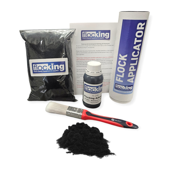 DIY Flocking Kit - Black Flock Fibre Powder Kit, Car Dashboards & more ...