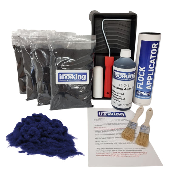 DIY Flocking Kit - Navy Large Flock Fibre Powder Kit 4 - 5 Sqm ...