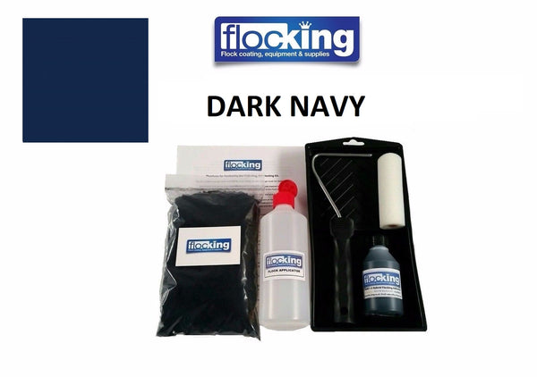 DIY Flocking Kit with Roller - DARK NAVY Flock Powder Fibre Kit ...